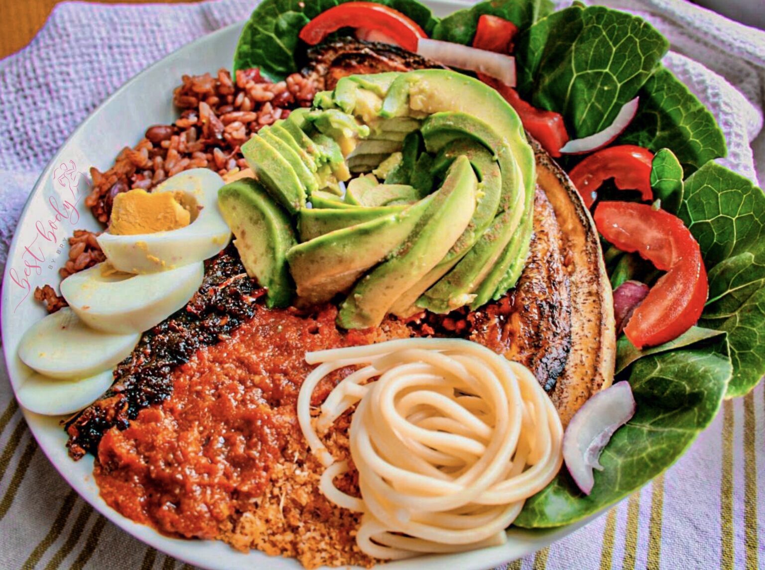 Brown Rice Waakye Buddha Bowl - Best Body Africa